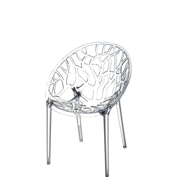 Siesta Crystal Commercial Chair Clear I Elevated Furniture NZ