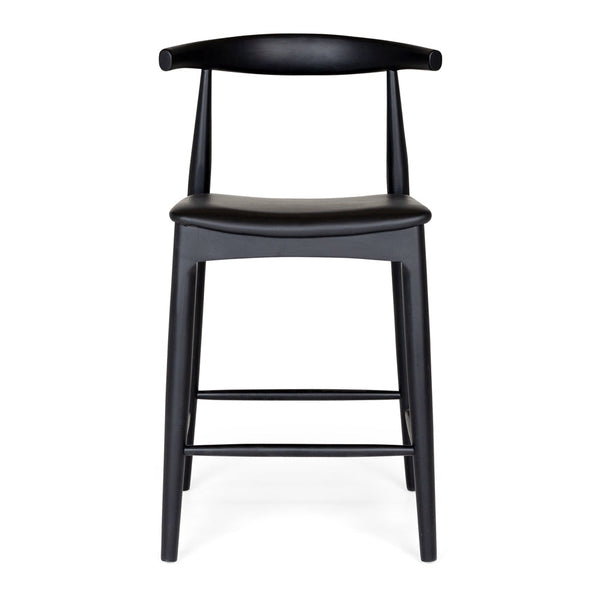 Buy Elbow Upholstered Bar Stools | Scandinavian Oak Timber Seating ...